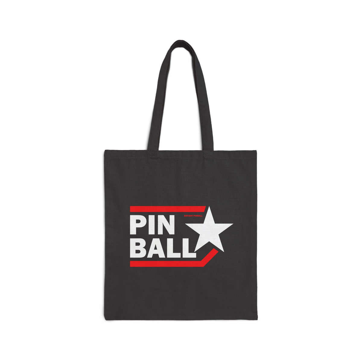 PINBALL Star - Cotton Canvas Tote Bag | Defiant Pinball Co.